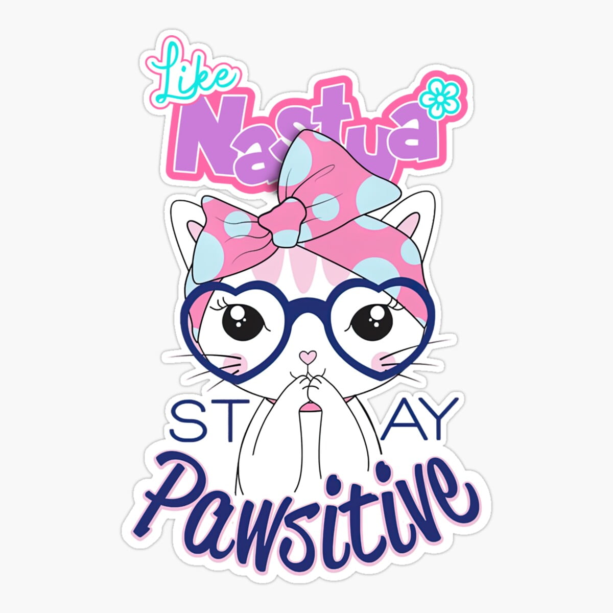 Maneki Like Nastya Show, Kids Nastya Show, Cute Cat Sticker, Phone ...