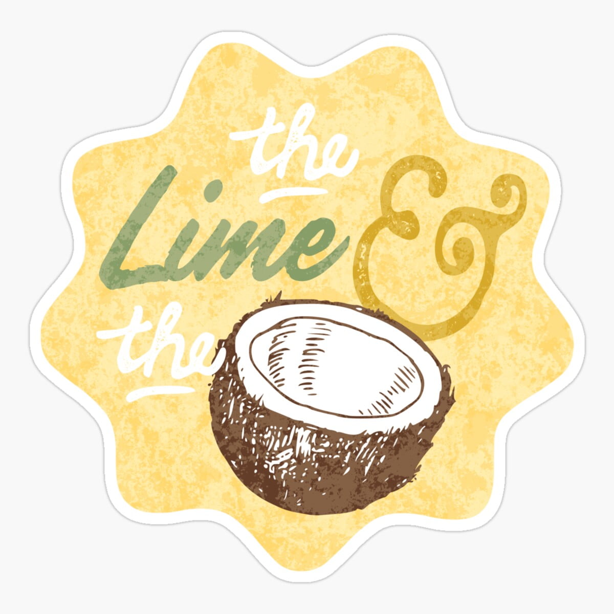 Maneki Lime & Coconut - Bones Tv Show Sticker, Phone Decal Water Bottle ...