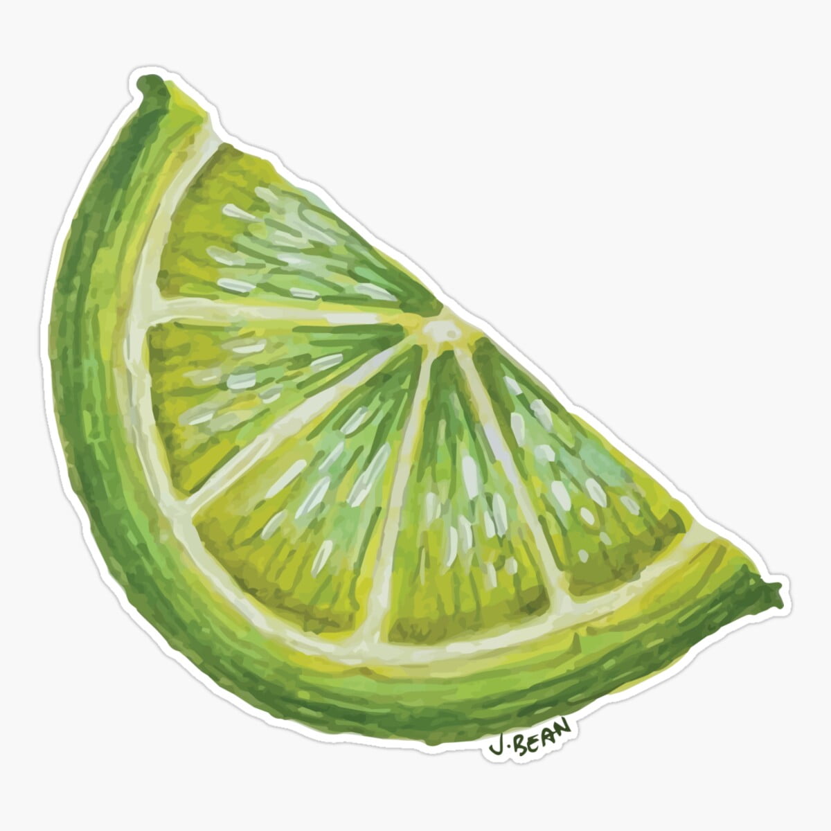 Maneki Lime Wedge Er, Phone Decal Water Bottle Stickers Car Decals ...