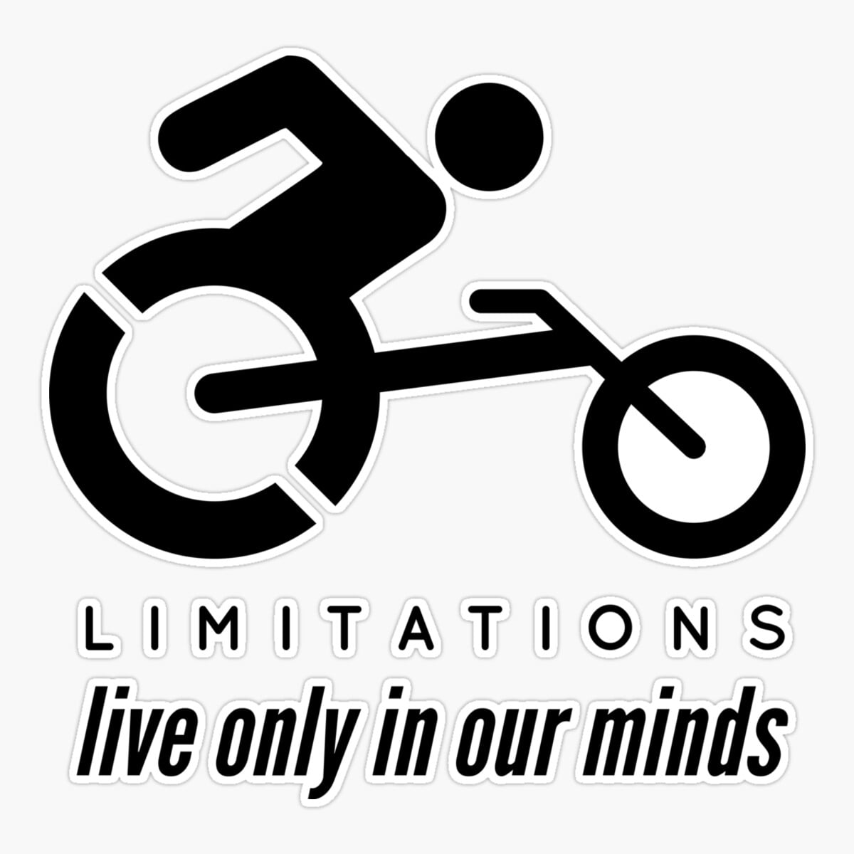 Maneki Limitations Only In Our Minds. Person With Disability On A ...