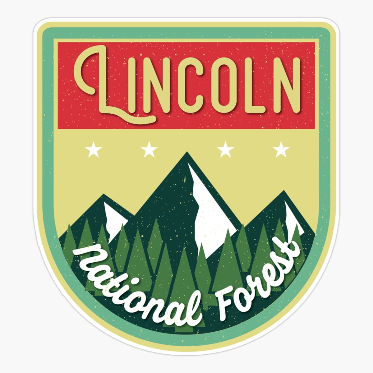 Maneki Lincoln National Orest (Uu) Sticker, Phone Decal Water Bottle ...