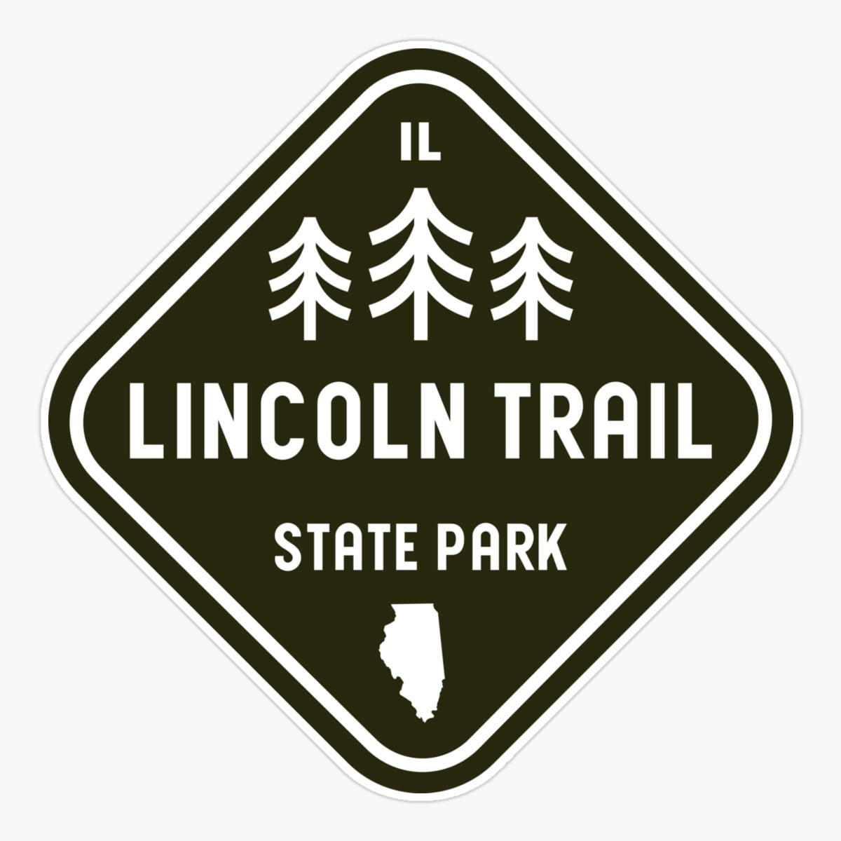Maneki Lincoln Trail State Park Illinois Er, Phone Decal Water Bottle ...
