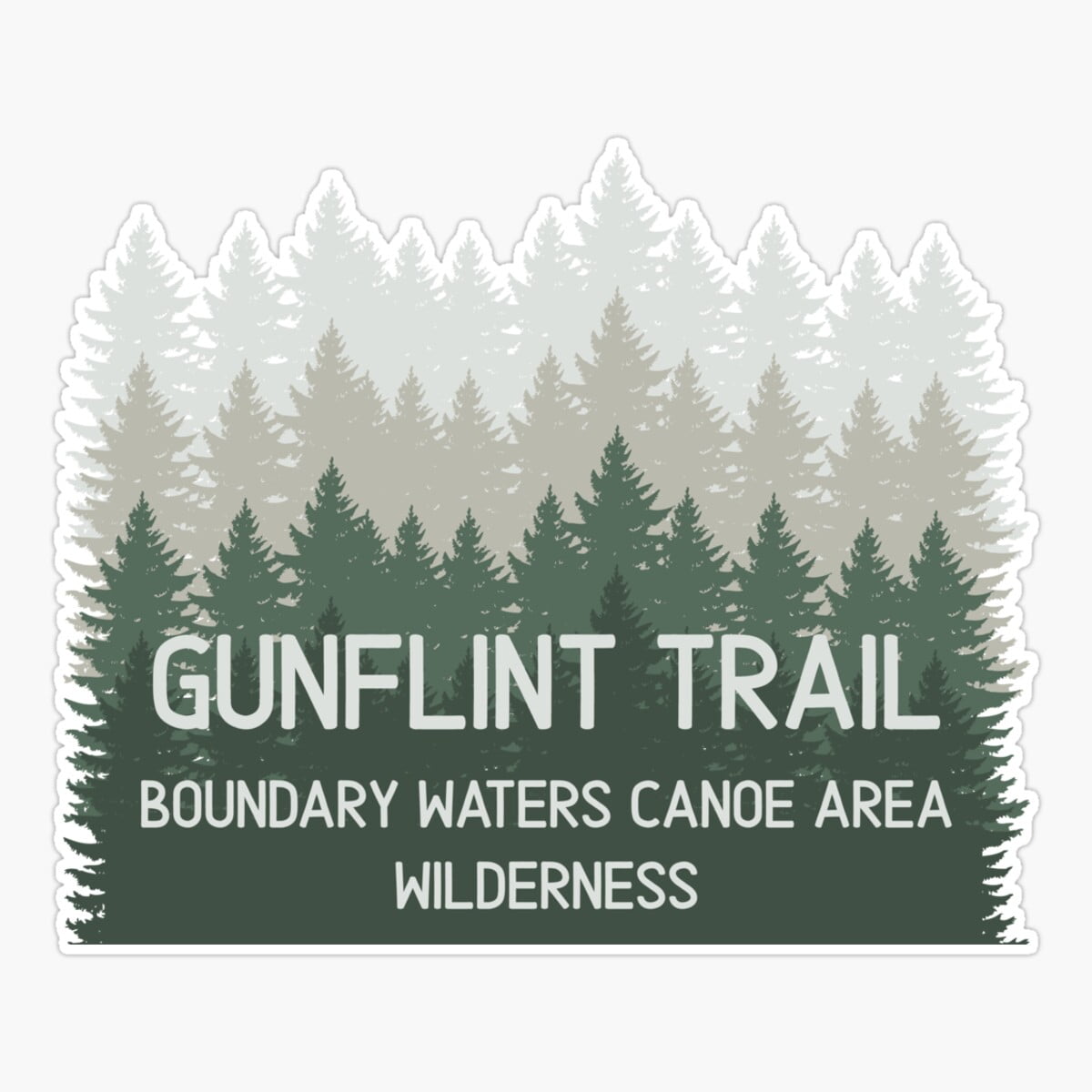 Maneki Lint Trail Boundary Waters Canoe Area Er, Phone Decal Water ...