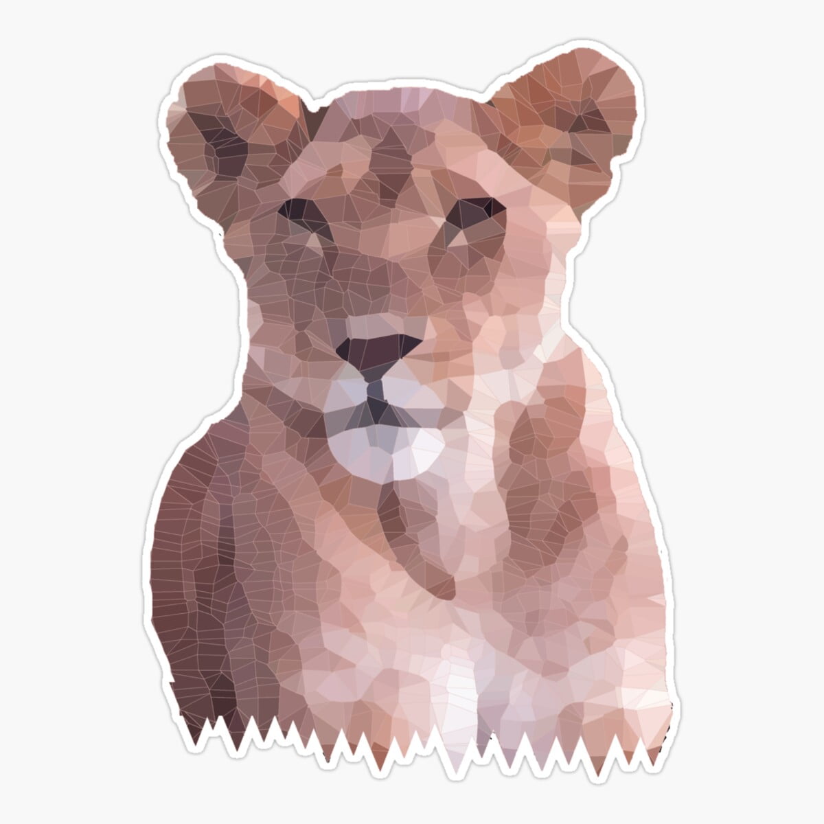 Maneki Lioness - Lion - Polygon - Wildlife - Africa - Cat Er, Phone ...