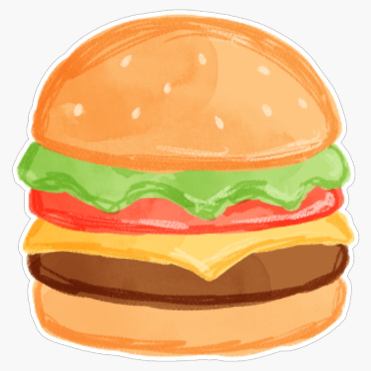 Maneki Little Deluxe Cheeseburger Er, Phone Decal Water Bottle Stickers ...