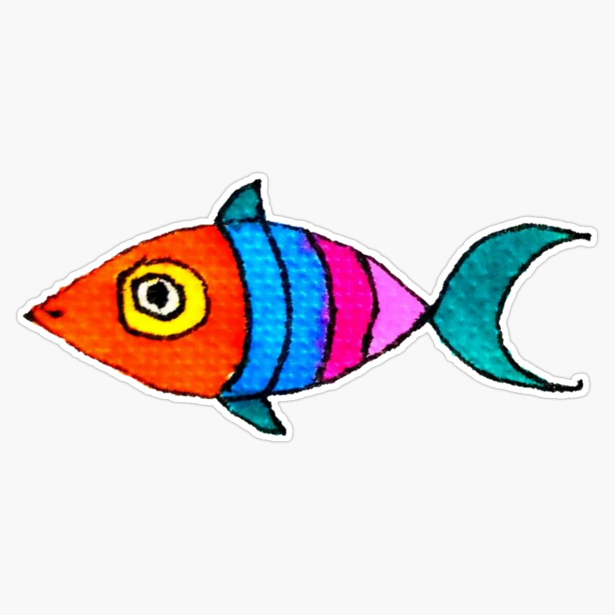 Maneki Little Fish Er, Phone Decal Water Bottle Stickers Car Decals, Funny Birthday Gift ...