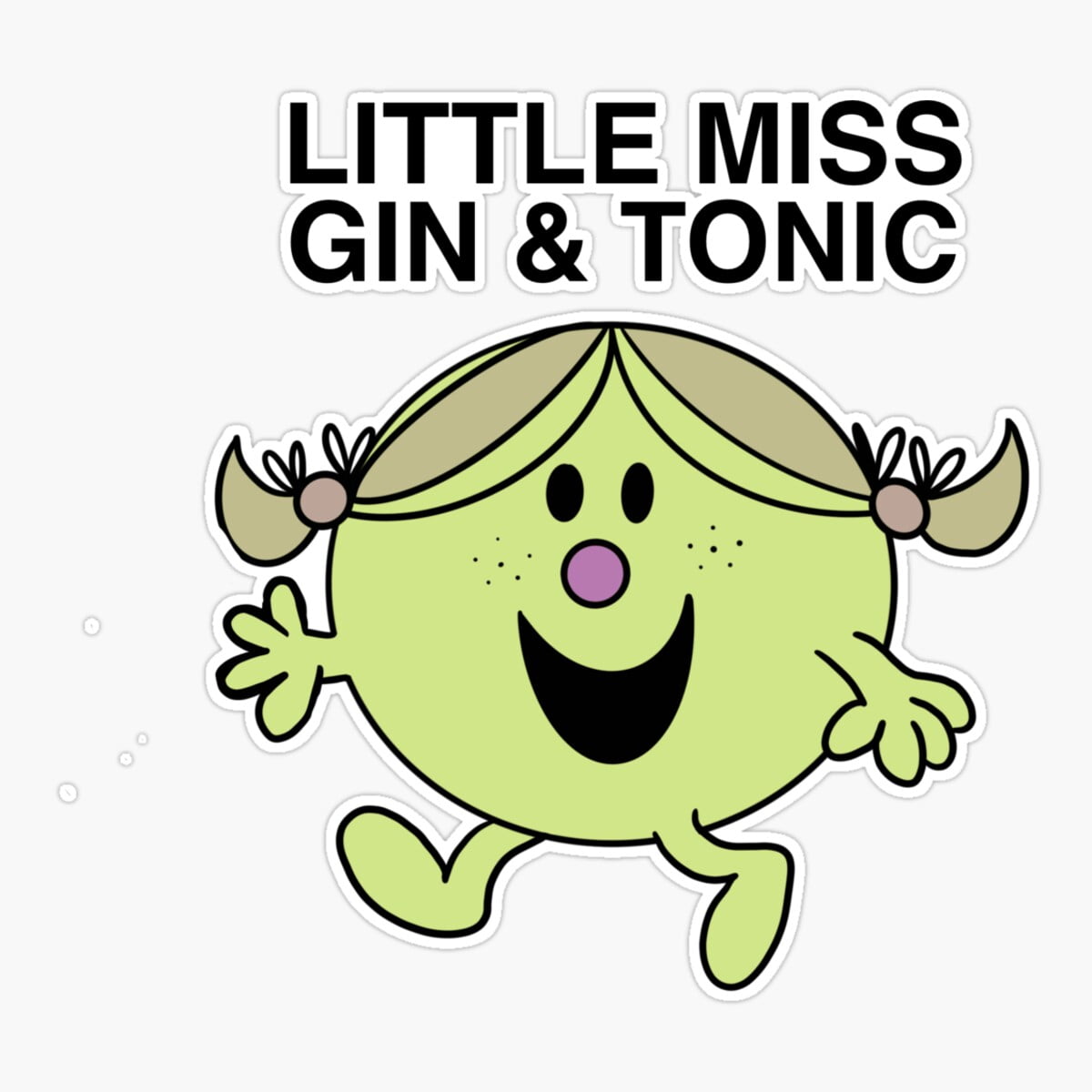 Maneki Little Miss Gin & Tonic Er, Phone Decal Water Bottle Stickers ...