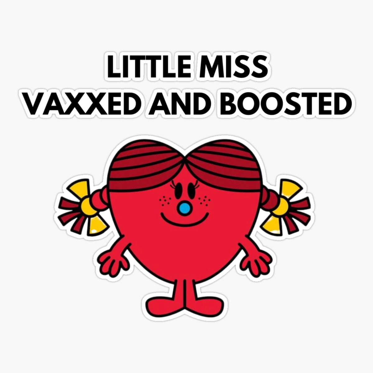 Maneki Little Miss Vaxxed And Boosted Er, Phone Decal Water Bottle ...