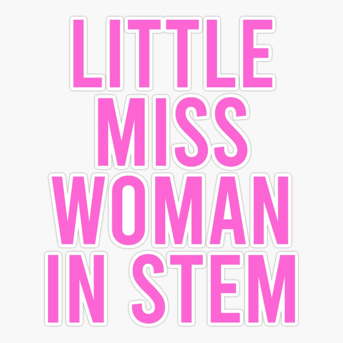 Maneki Little Miss Woman In Stem - Pink Er, Phone Decal Water Bottle ...