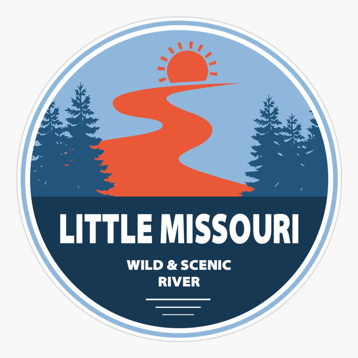 Maneki Little Missouri Wild And Scenic River Arkansas Er, Phone Decal ...