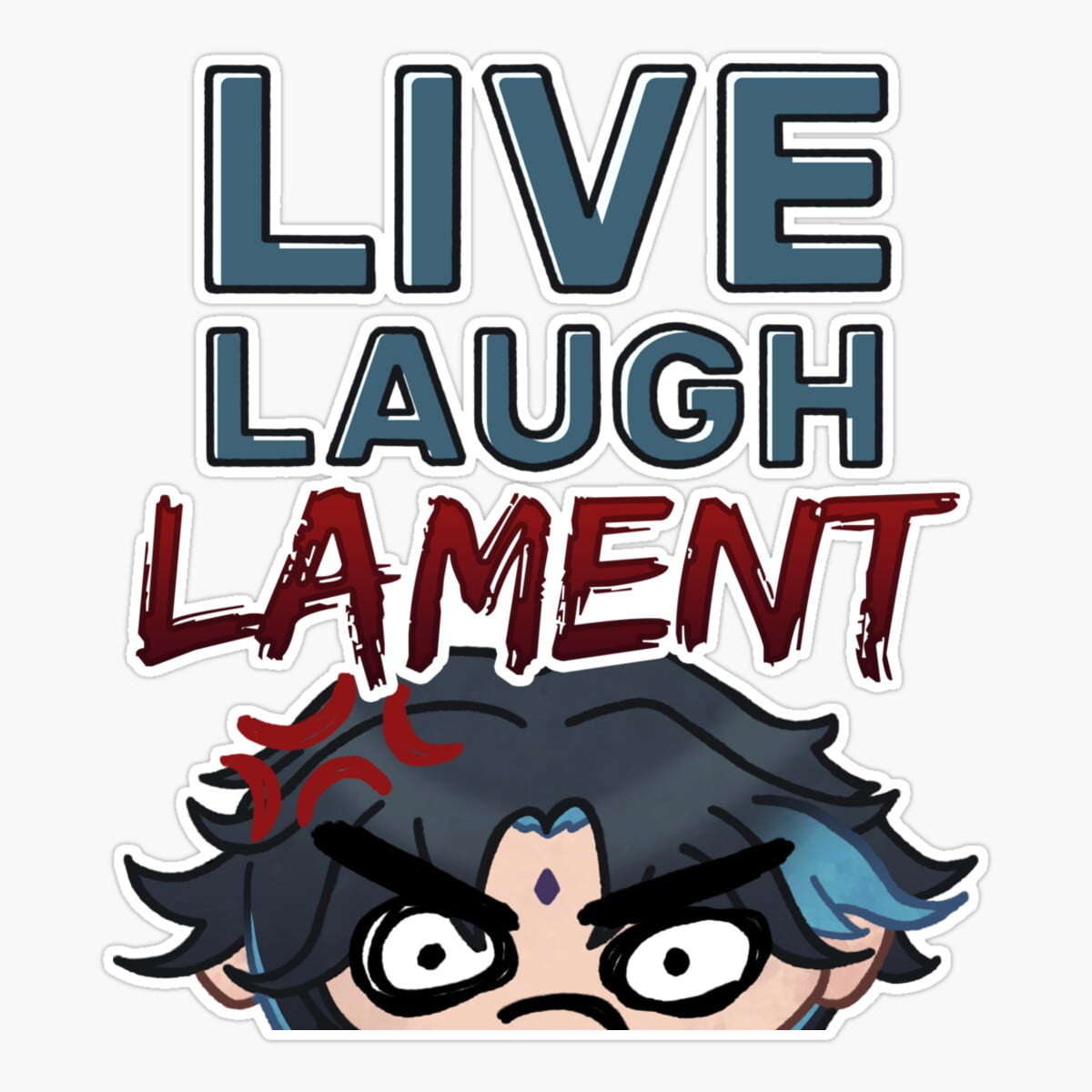 Maneki Live Laugh Lament (Xiao Genshin Impact) Er, Phone Decal Water ...