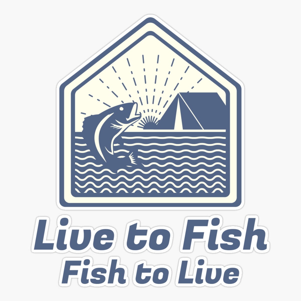 Maneki Live To Ish Ish To Live Er, Phone Decal Water Bottle Stickers ...