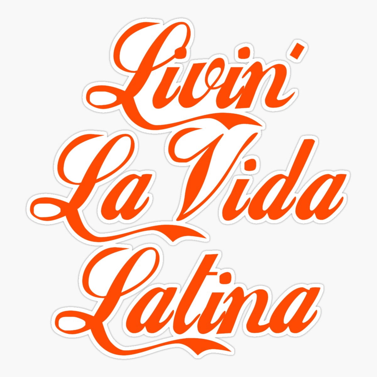 Maneki Livin’ La Vida Latina Sticker, Phone Decal Water Bottle Stickers ...