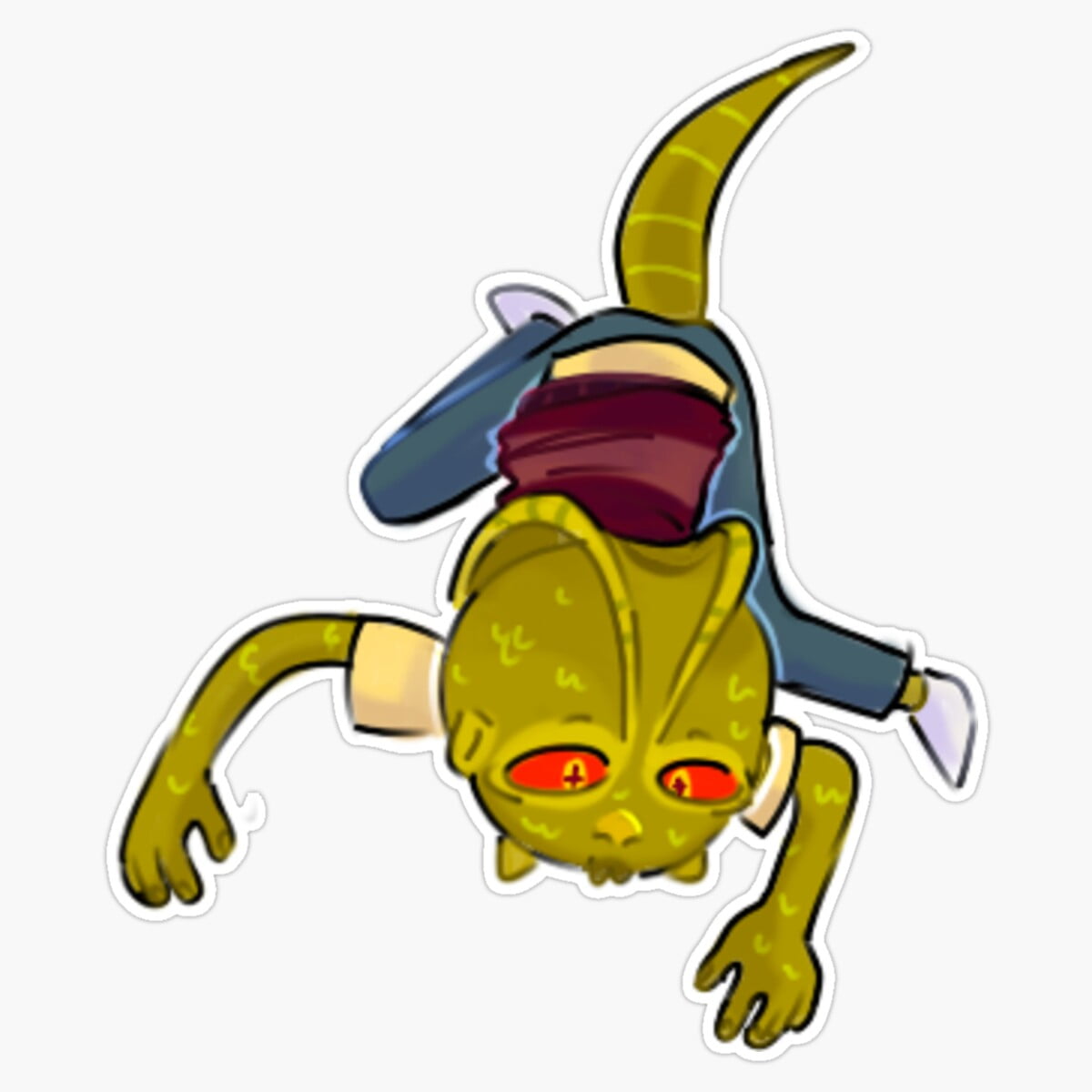 Maneki Lizard Morty Er, Phone Decal Water Bottle Stickers Car Decals ...