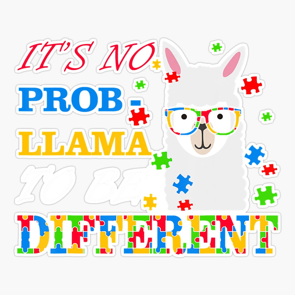Maneki Llama Autism Awareness To Be Different Autistic Neurodiversity ...