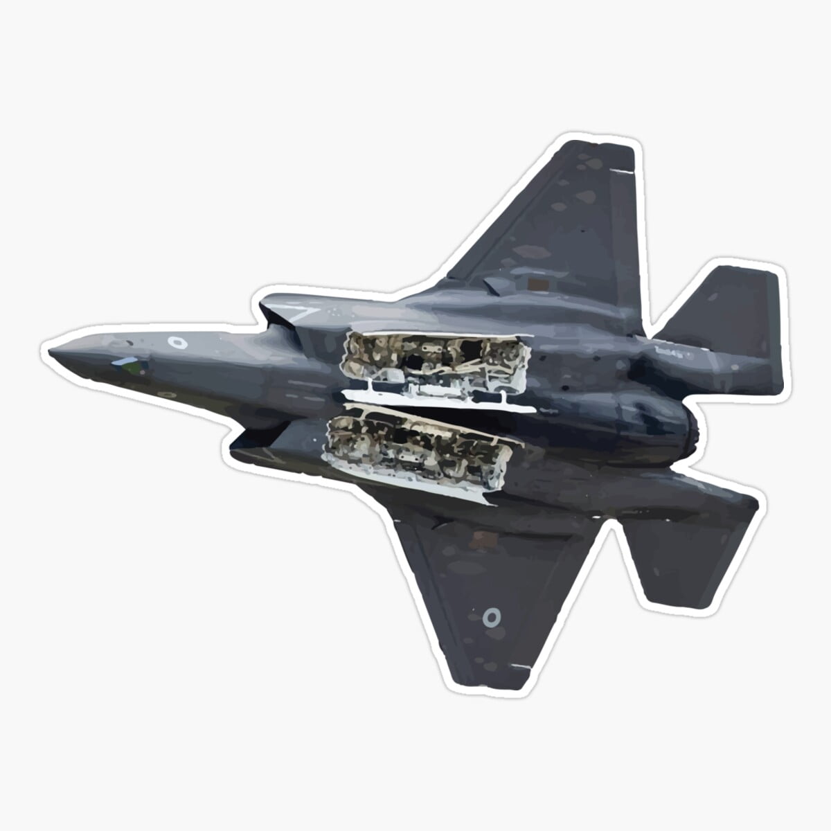 Maneki Lockheed Martin F 35 Lightning Fighter Jet Under Side Bomb Bay ...