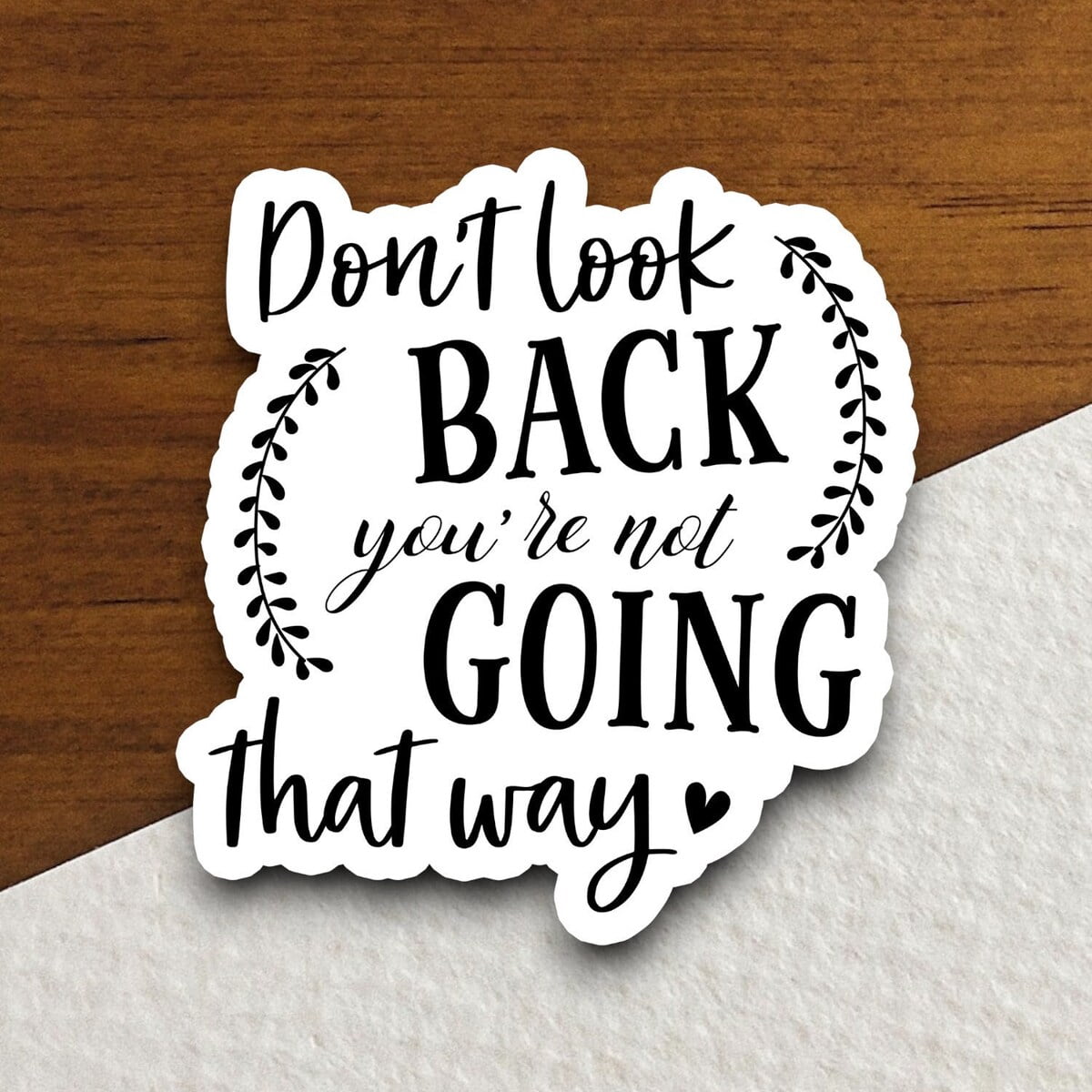 Maneki Don'T Look Back You'Re Not Going That Way Sticker, Religious ...