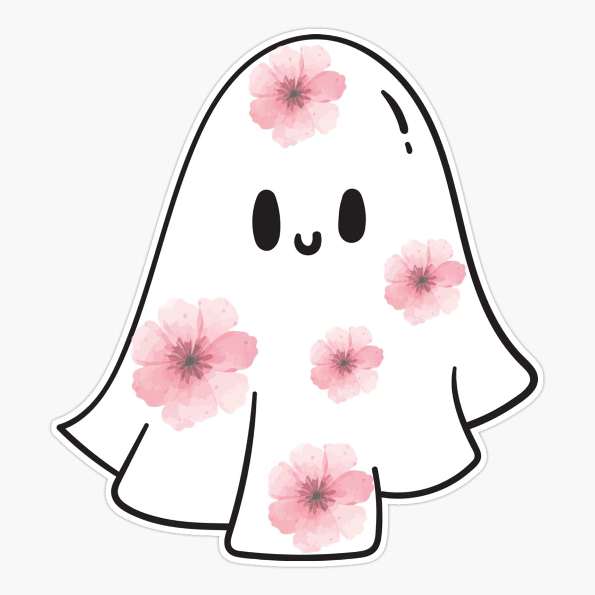 Maneki Loral Ghost Coquette Style Spooky Ghost With Lower Er, Phone ...