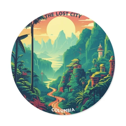 Maneki The Lost City Colombia Sticker – Waterproof Travel Decal For ...