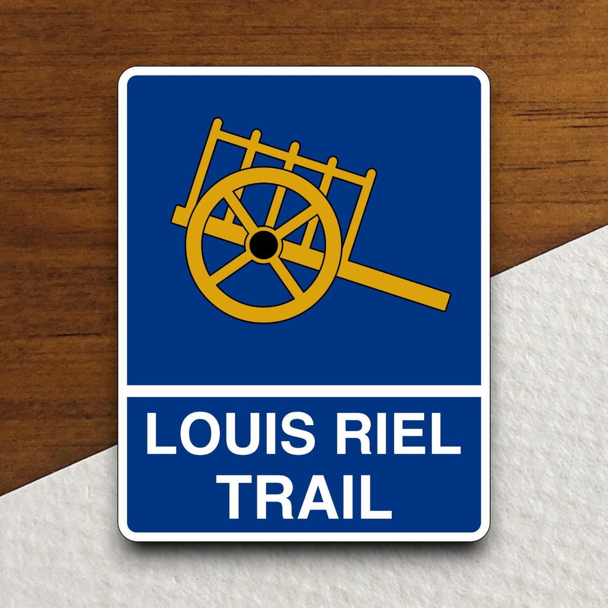 Maneki Louis Riel Trail Sticker, Road Trip Sticker, Louis Riel Sticker ...