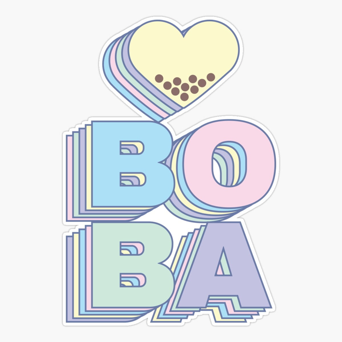 Maneki Love Boba - Cute Kawaii Design For Boba Tea Lovers Er, Phone ...