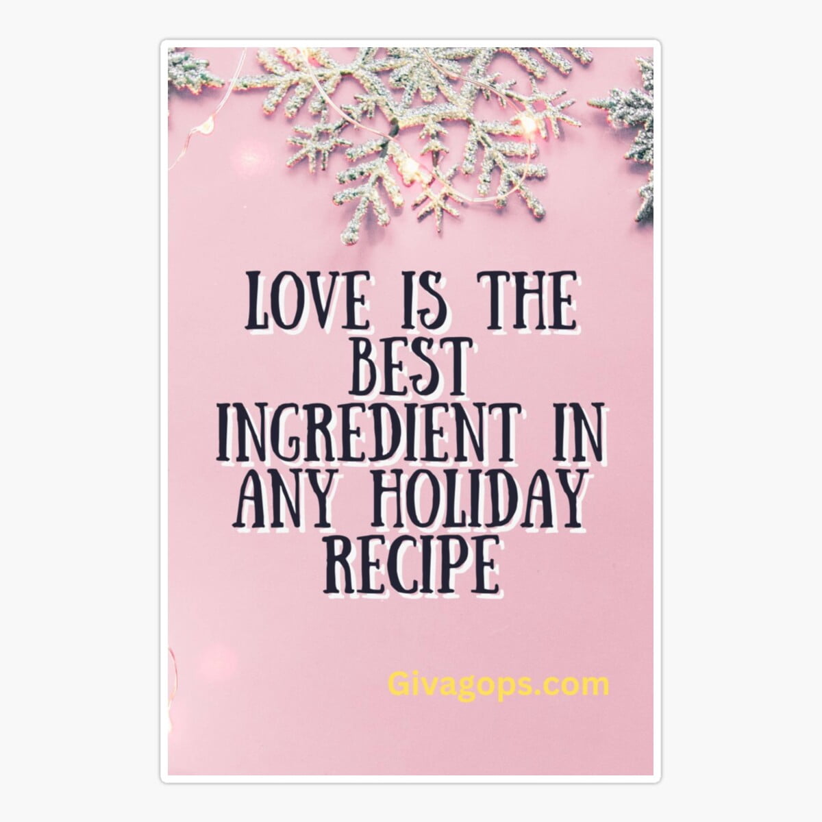 Maneki Love Is The Best Ingredient In Any Holiday Recipe. Sticker ...