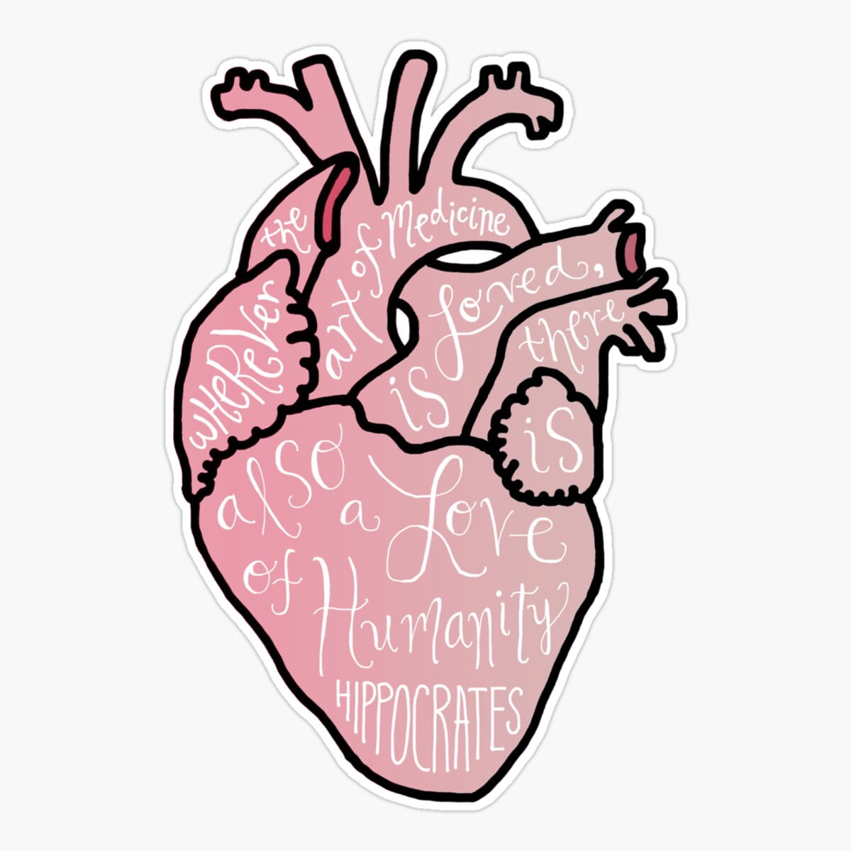 Maneki Love Of Humanity Healthcare Heroes Er, Phone Decal Water Bottle ...