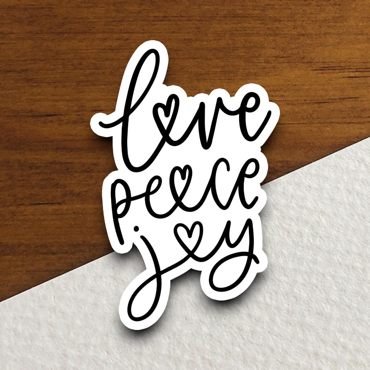 Maneki Love Peace Joy Sticker, Religious Sticker, Faith Sticker ...