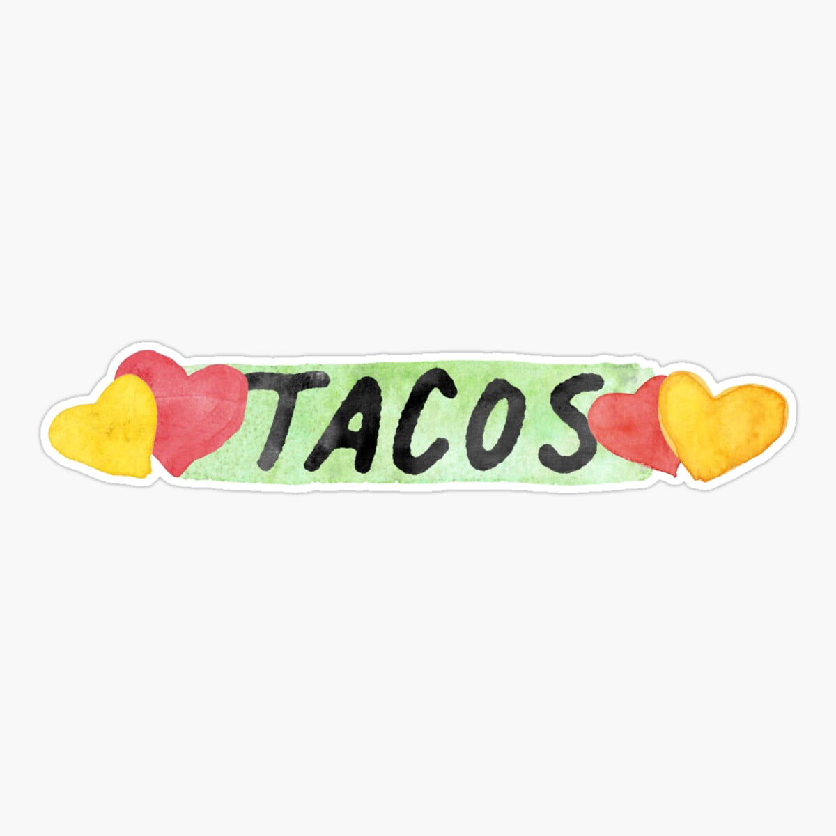 Maneki Love Tacos Mexican Ood Burritos Oodie Sticker, Phone Decal Water ...