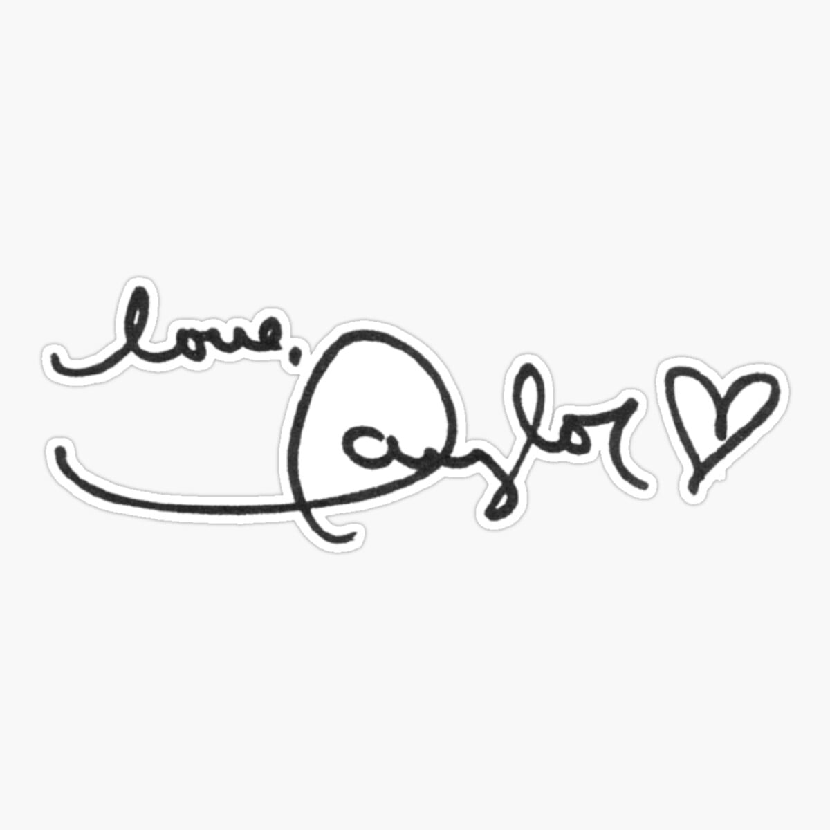 Maneki Love, Ts Signature Er, Phone Decal Water Bottle Stickers Car ...