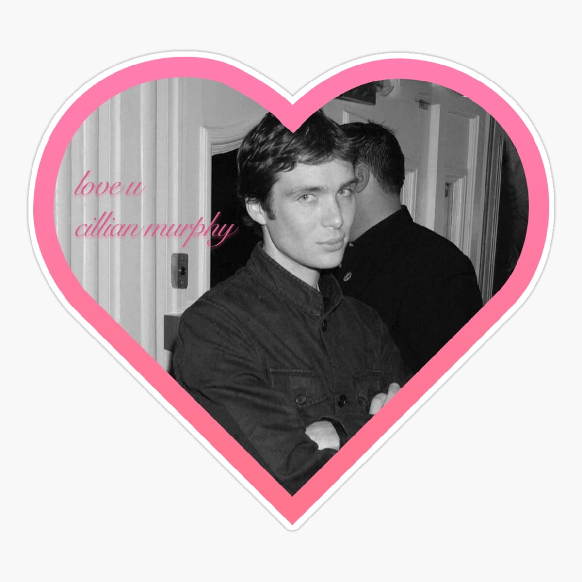 Maneki Love U Cillian Murphy Er, Phone Decal Water Bottle Stickers Car ...