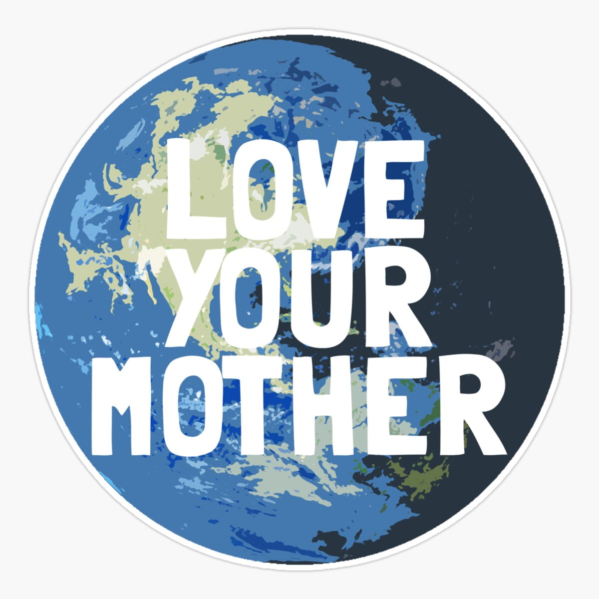 Maneki Love Your Mother Er, Phone Decal Water Bottle Stickers Car ...