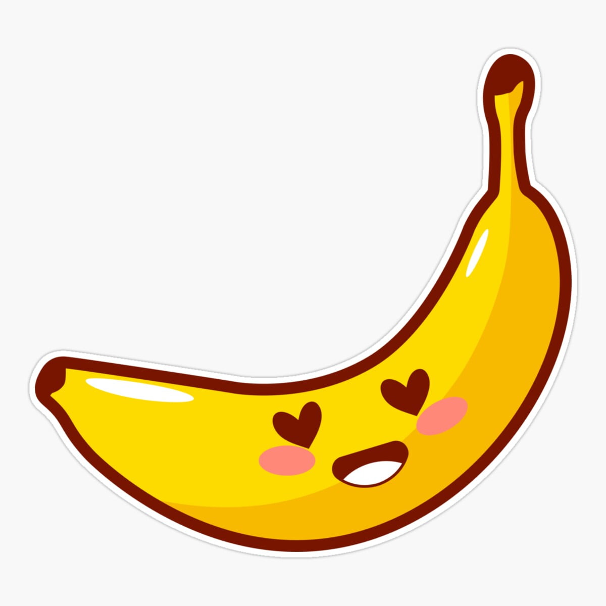 Maneki Lovely Banana, Cute Fruit Er, Phone Decal Water Bottle Stickers ...
