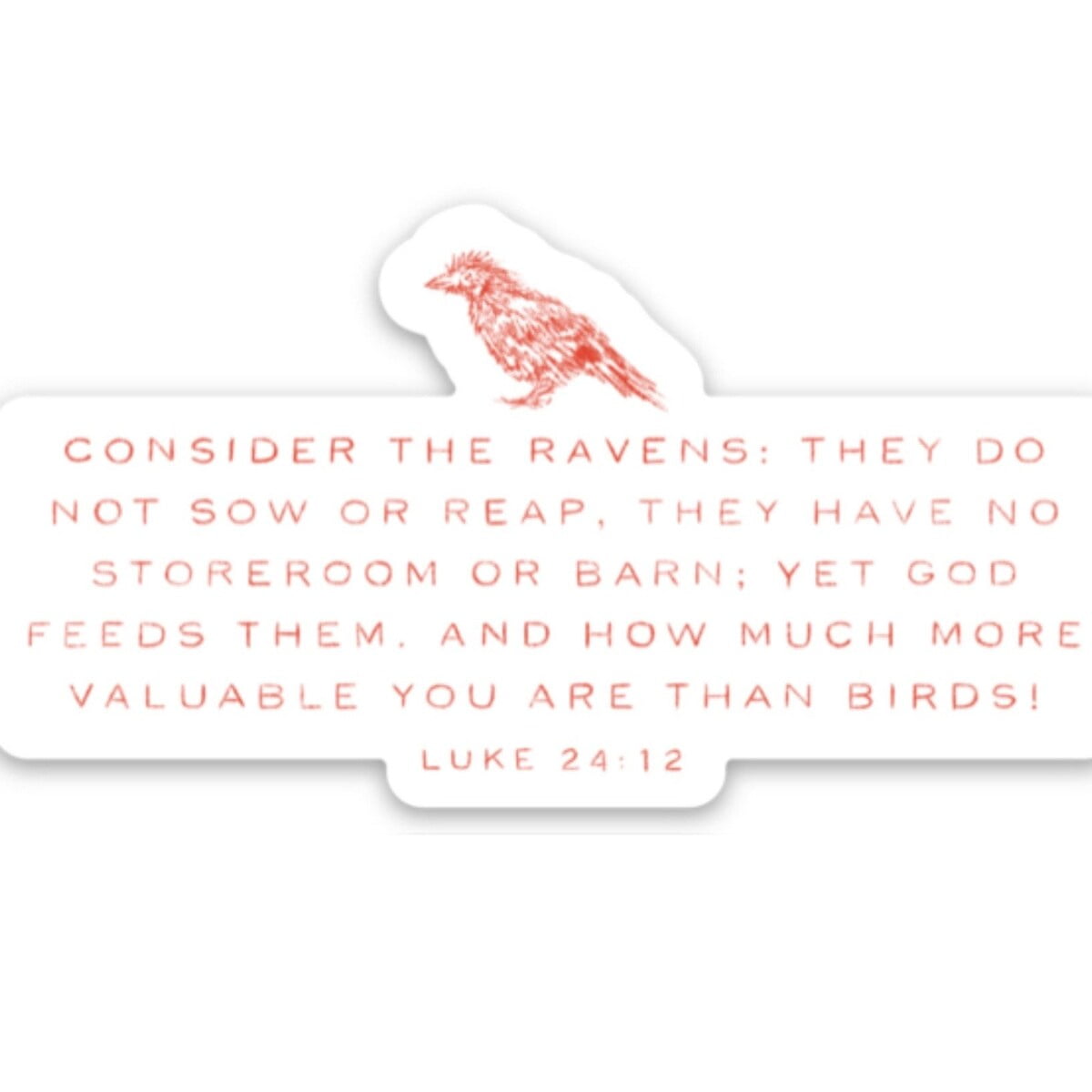 Maneki Luke 24:12 Sticker Religious Stickers Christian Decals Faith ...