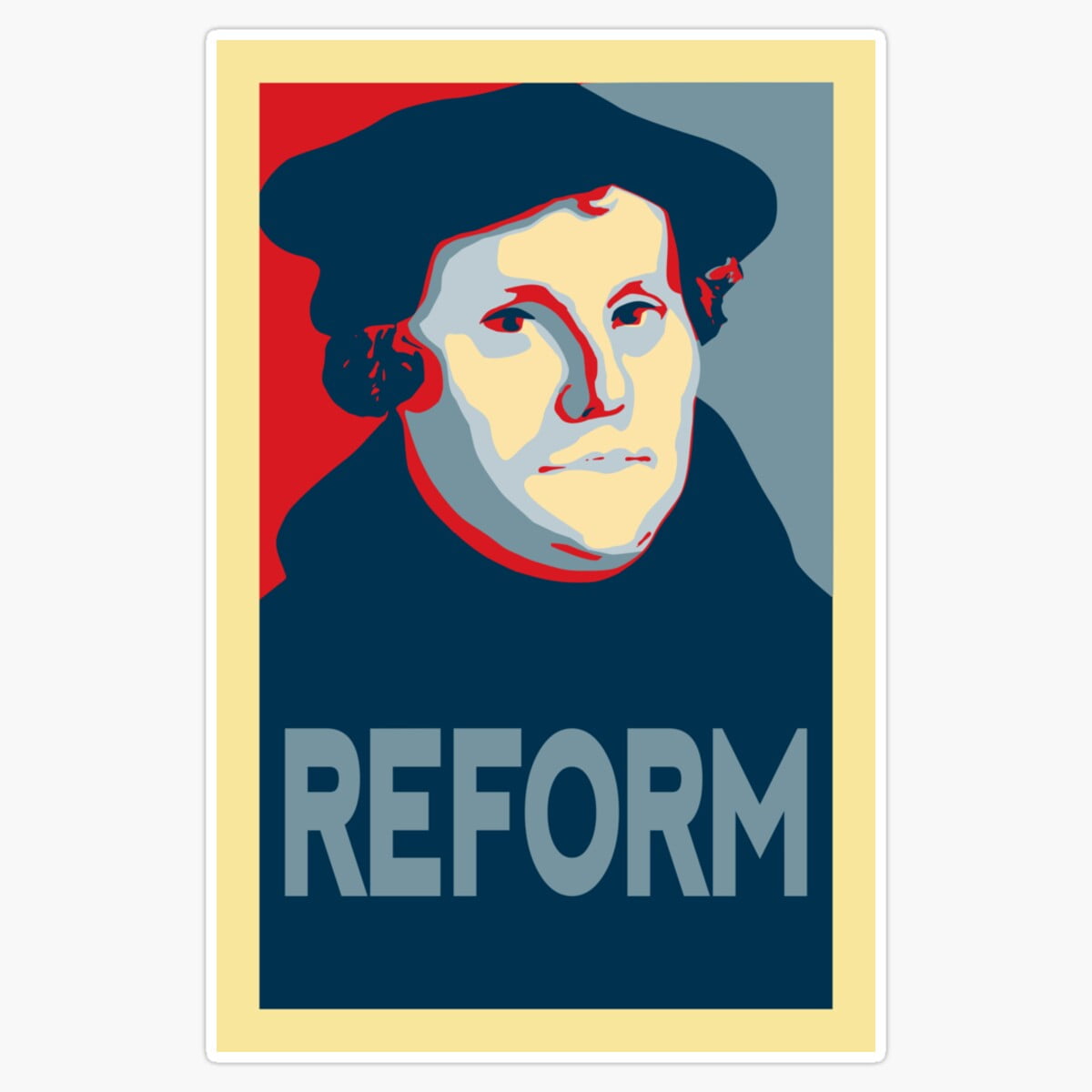 Maneki Luther Reform Er, Phone Decal Water Bottle Stickers Car Decals ...