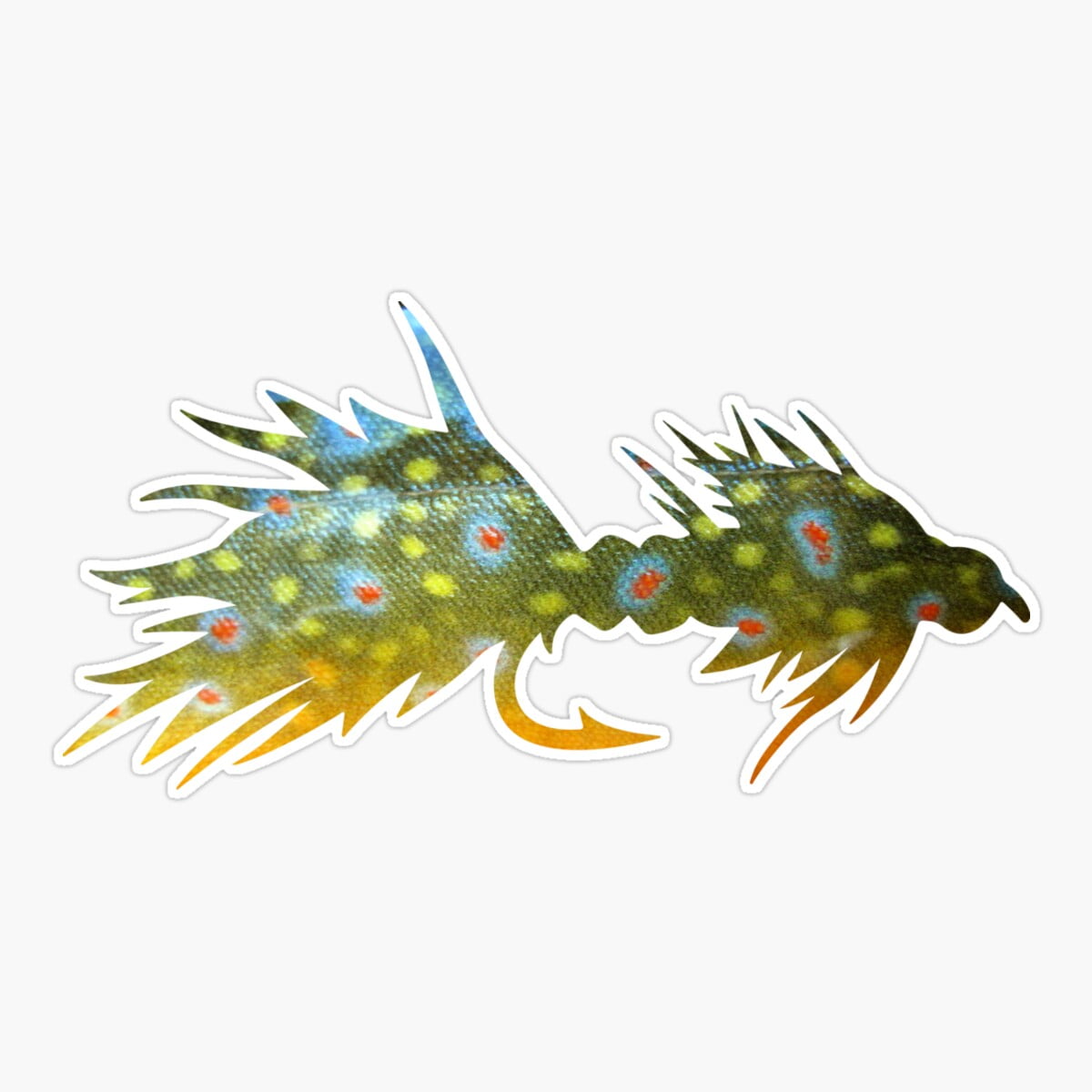 Maneki Ly Ishing Woolly Bugger Brook Trout Wooly Er, Phone Decal Water ...
