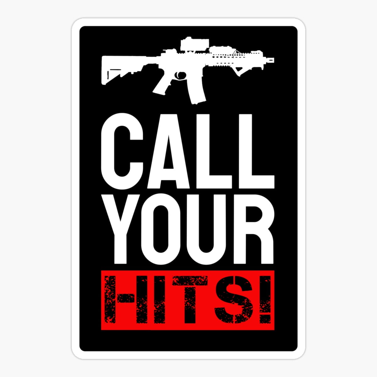 Maneki M4 Tactical Call Your Hits Airsoft Tactical Er, Phone Decal ...