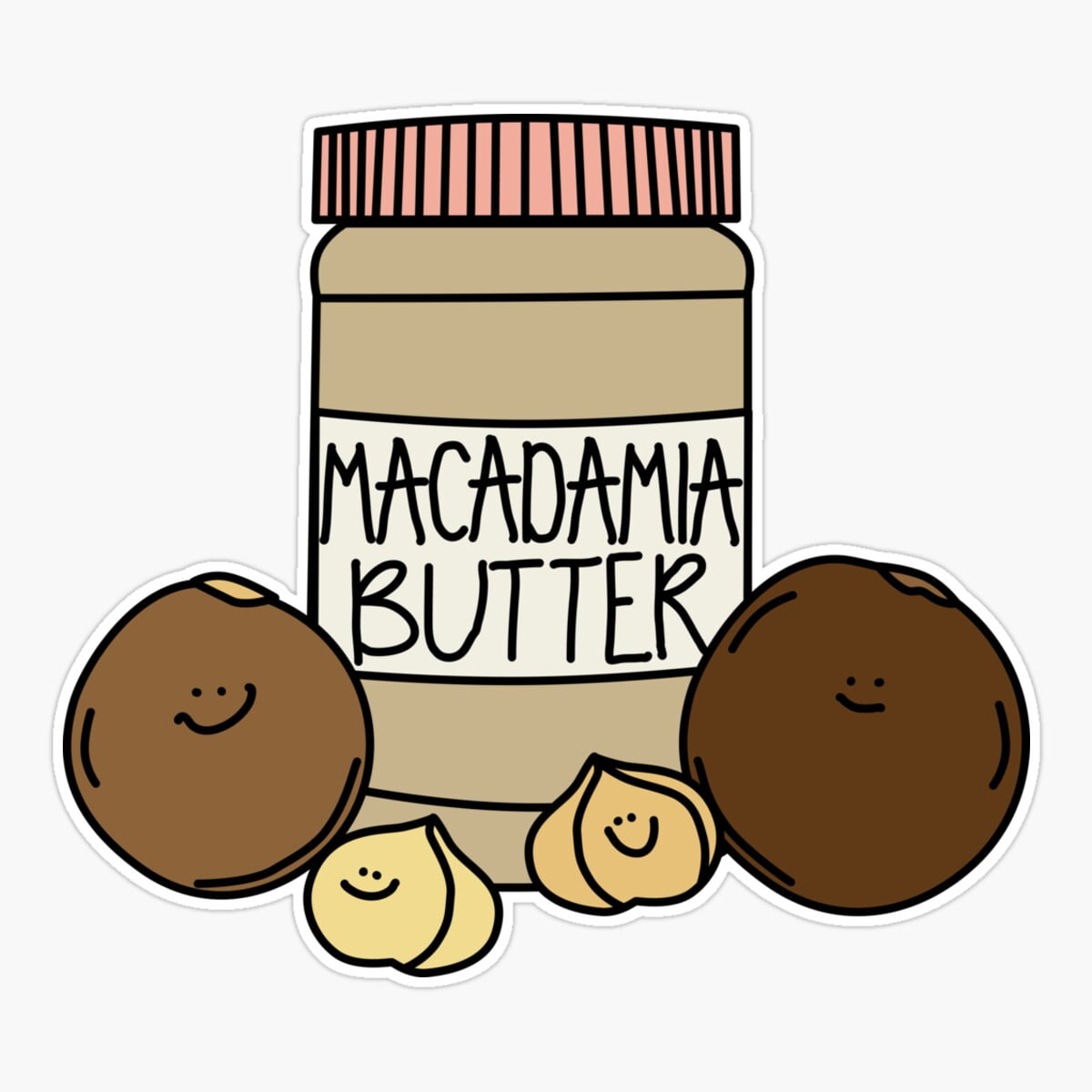 Maneki Macadamia Nuts, Er Sticker, Phone Decal Water Bottle Stickers ...