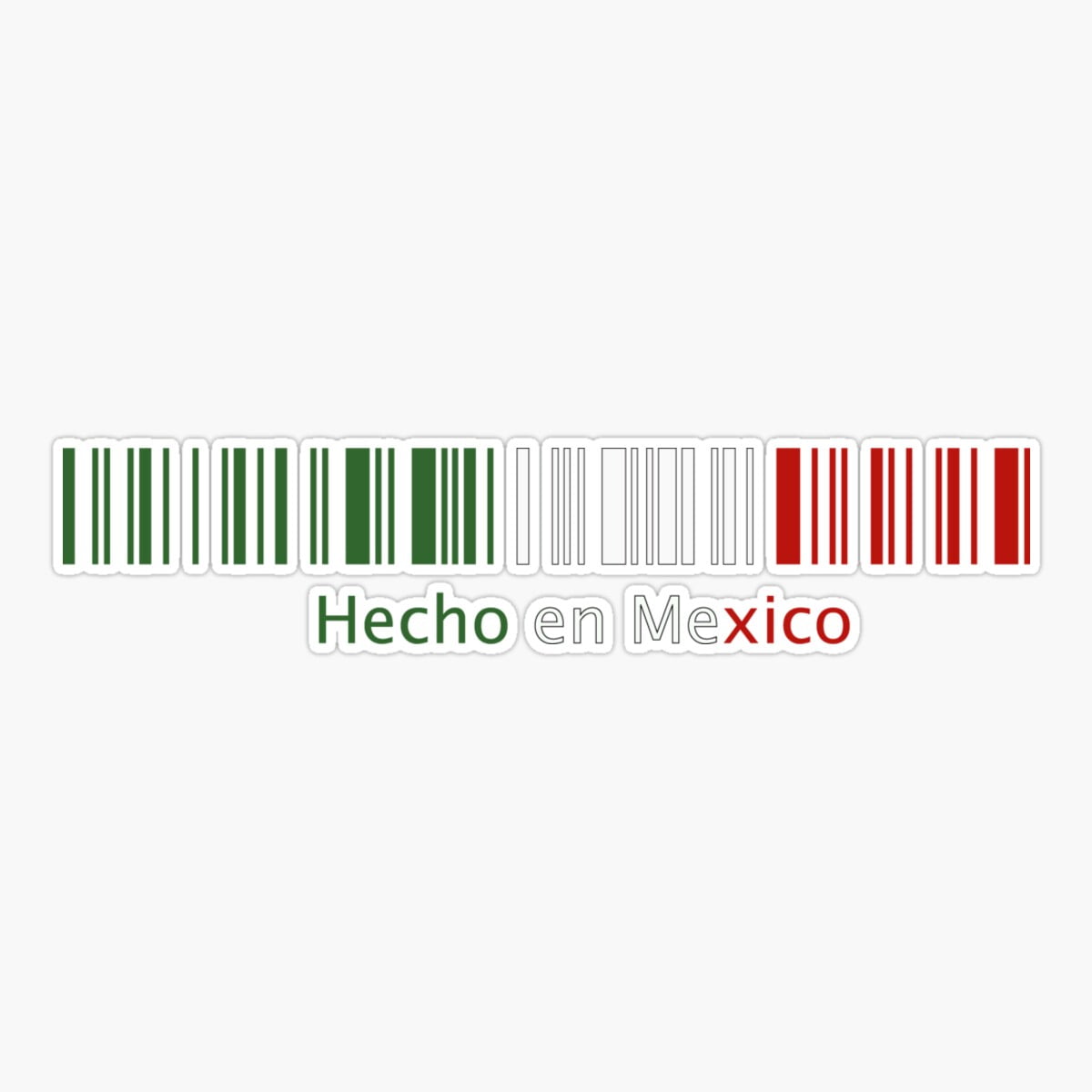Maneki Made In Mexico Hecho En Mexico Upc Barcode Sticker, Phone Decal ...