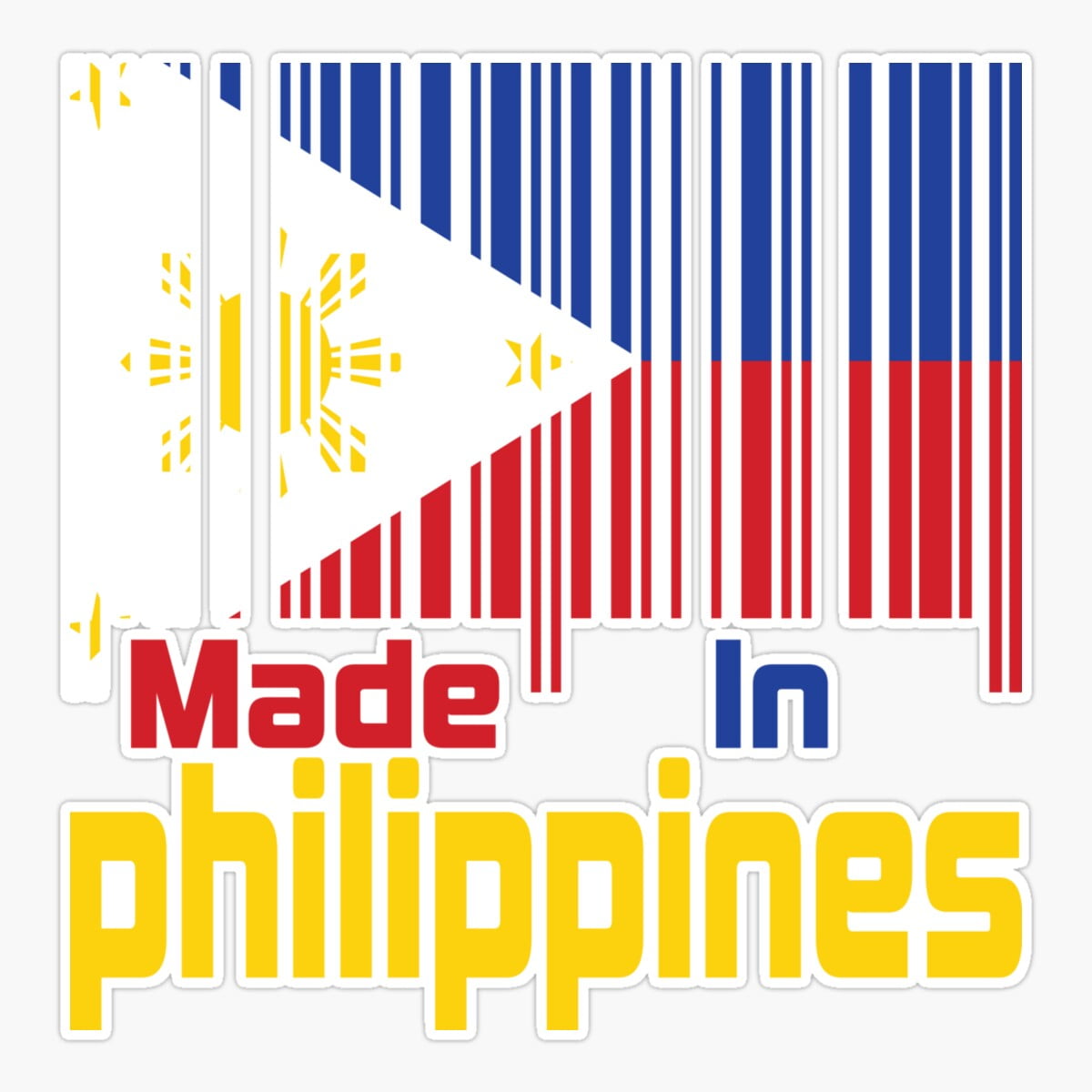 Maneki Made In Philippines Sticker, Phone Decal Water Bottle Stickers ...