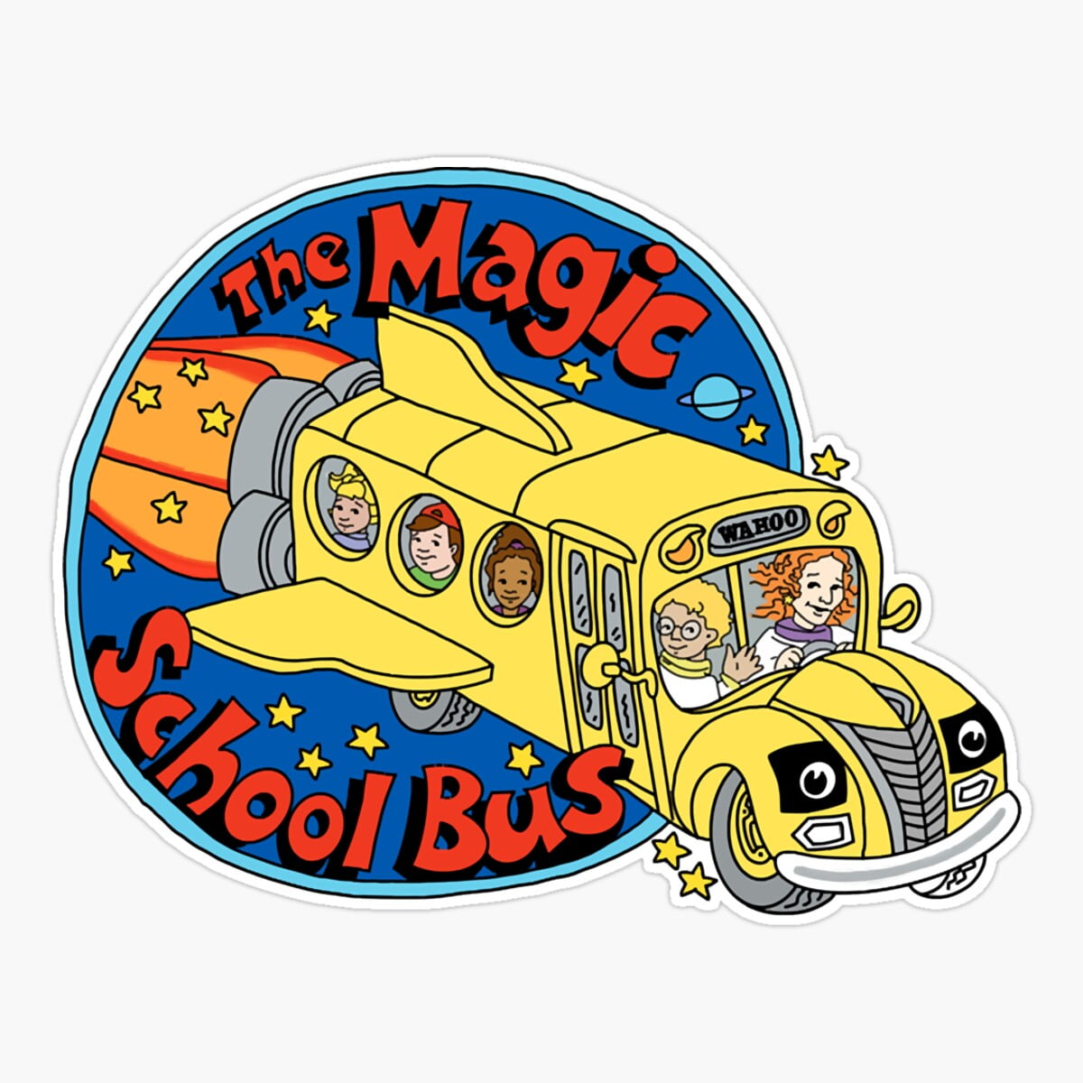 Maneki Magic School Bus Er, Phone Decal Water Bottle Stickers Car ...
