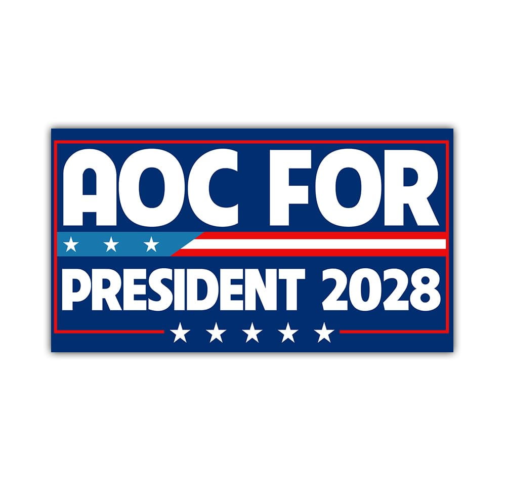 Maneki Magnet A.O.C. For President 2028 Magnetic Bumper Sticker ...