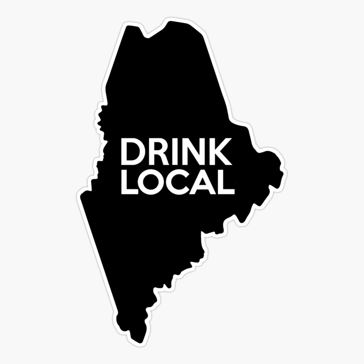 Maneki Maine Drink Local Me Er, Phone Decal Water Bottle Stickers Car ...