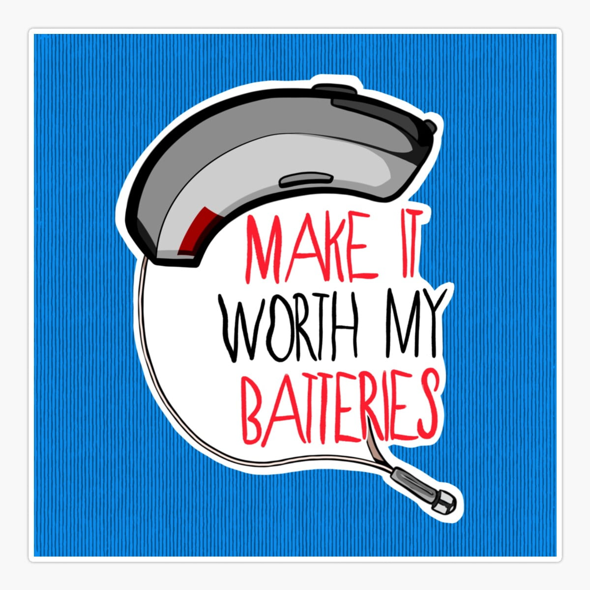 Maneki Make It Worth My Batteries Er, Phone Decal Water Bottle Stickers ...