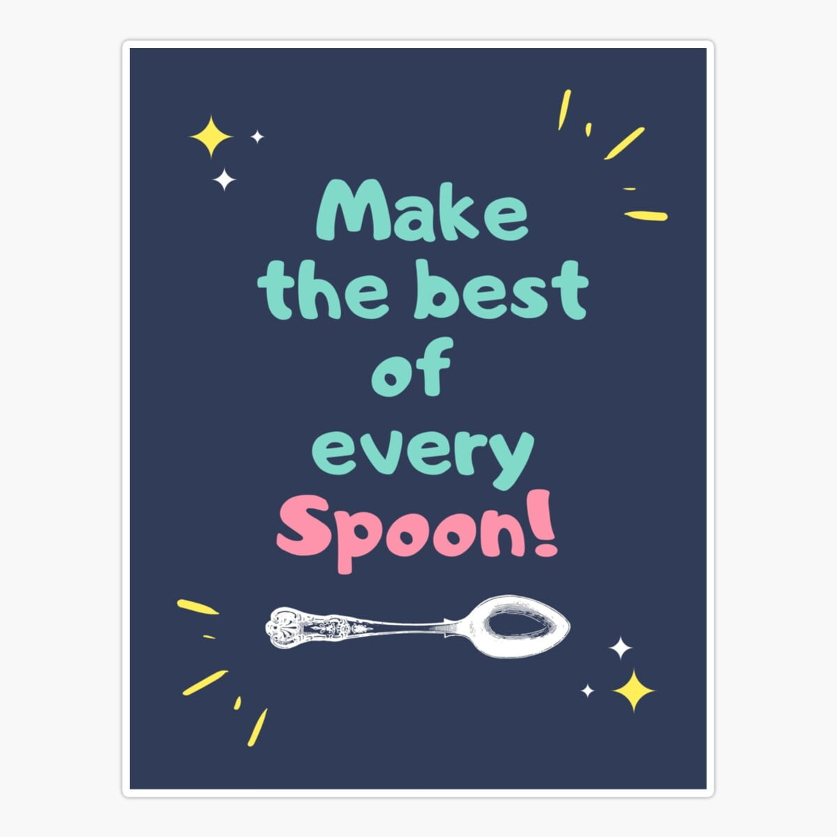 Maneki Make The Best Of Every Spoon! Er, Phone Decal Water Bottle ...