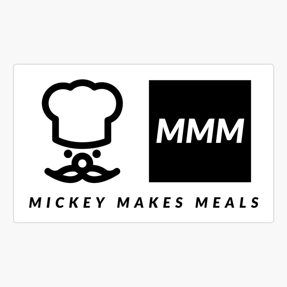 Maneki Makes Meals - Mmm Logo Sticker, Phone Decal Water Bottle ...