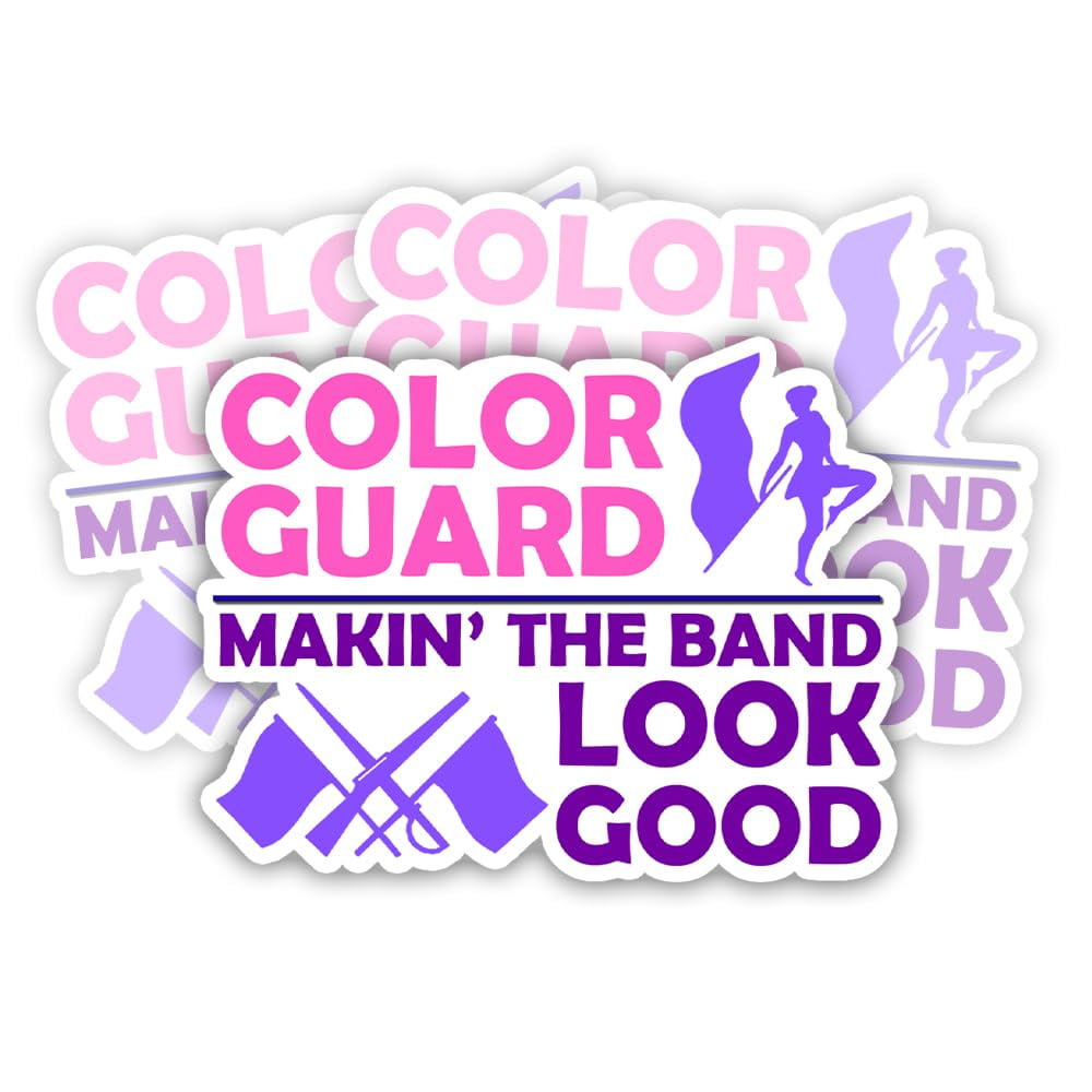 Maneki Making The Band Look Good Color Guard Sticker Color Guard Helps ...