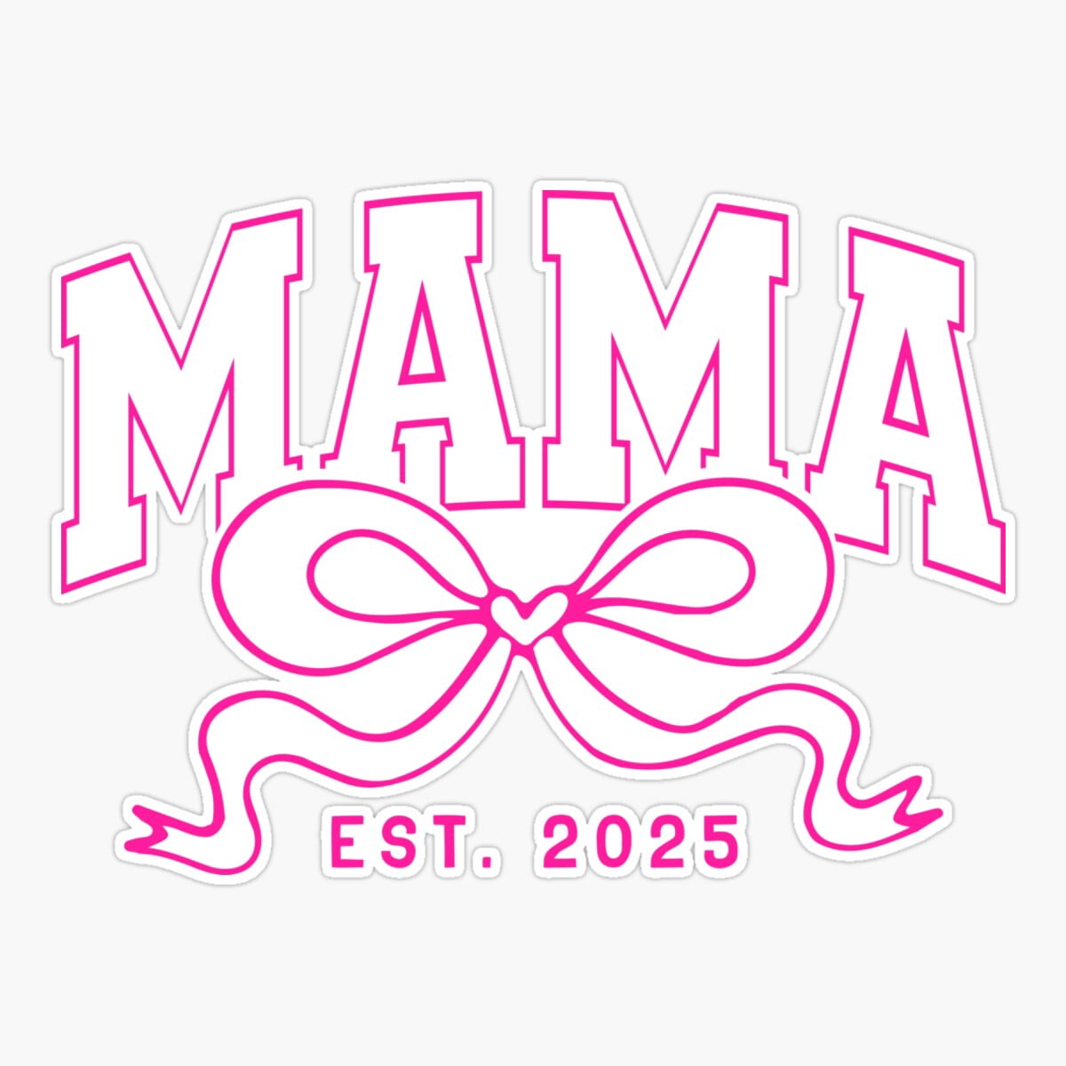 Maneki Mama Est 2025, Mama Coquette Bow, Mama, Pregnancy Announcement ...