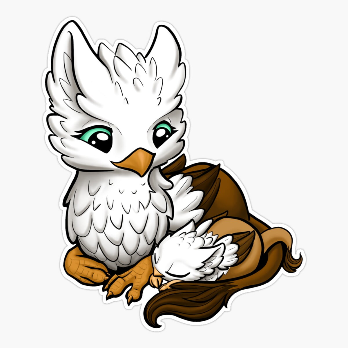 Maneki Mama Gryphon Er, Phone Decal Water Bottle Stickers Car Decals ...