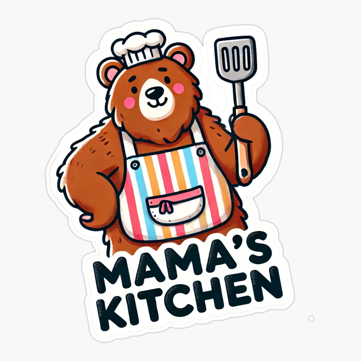 Maneki Mama'S Kitchen Sticker, Phone Decal Water Bottle Stickers Car ...